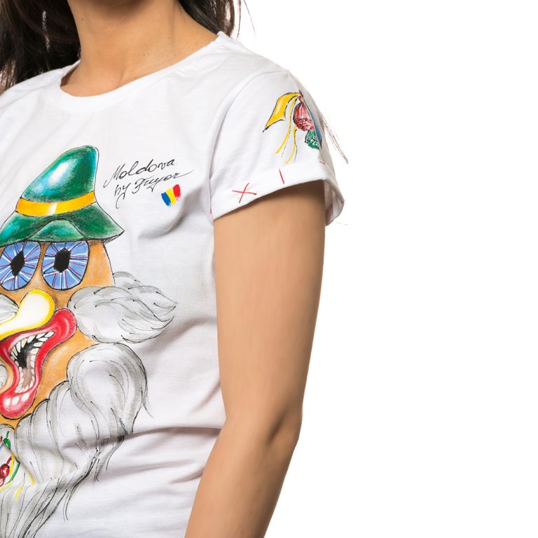 Tricou pictat MASCA TRADITIONALA MOLDOVA 1 » Fuyor