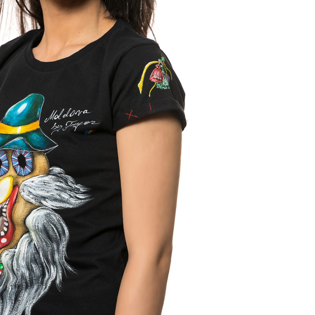 Tricou pictat MASCA TRADITIONALA MOLDOVA 1 » Fuyor